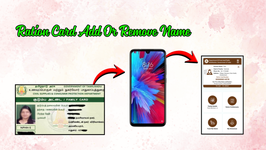 My Ration Card Add Or Remove Name - IPIT IN