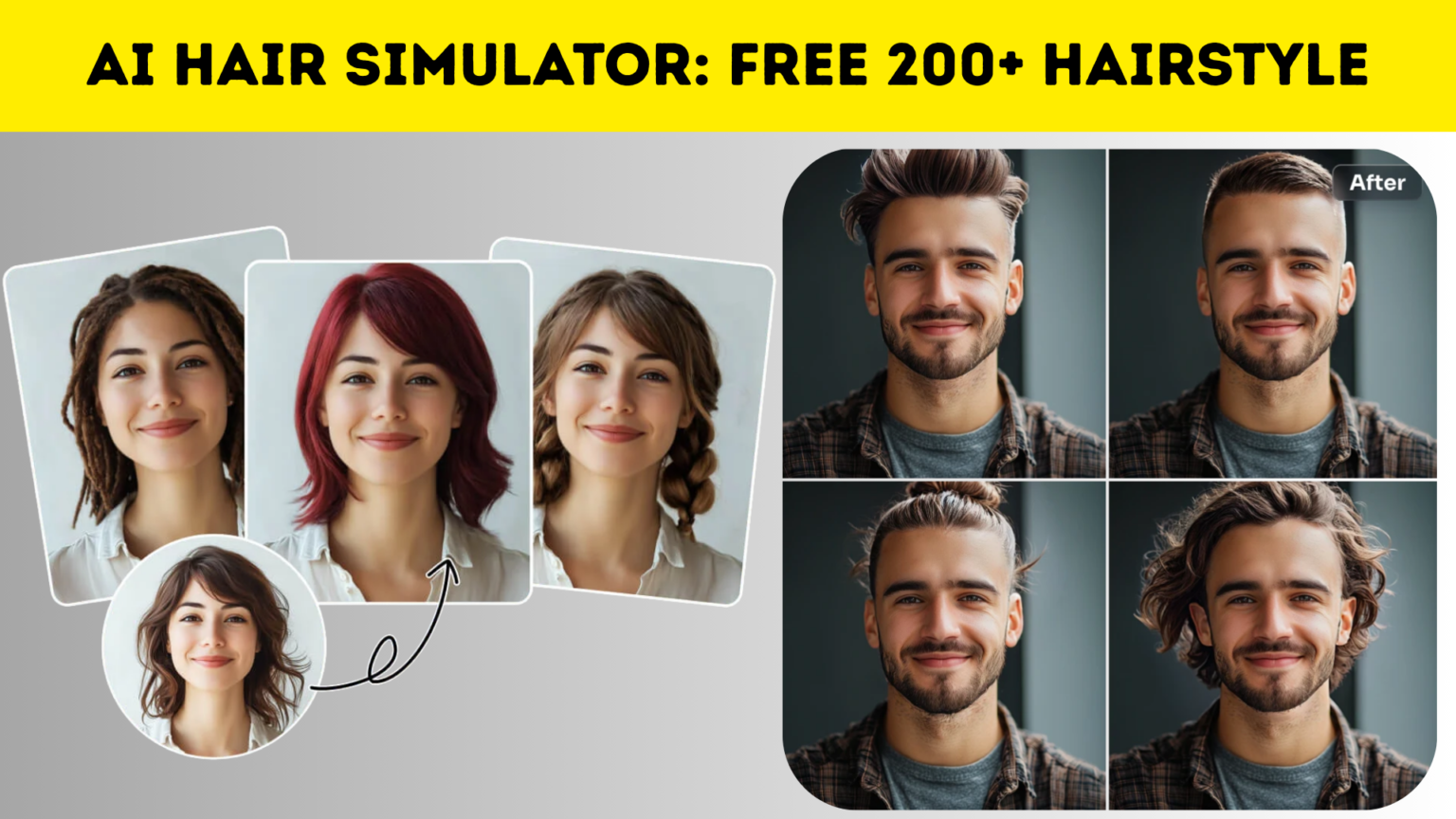 AI Hair Simulator: Free 200+ Hairstyle – The Smartest Way to Try a New ...