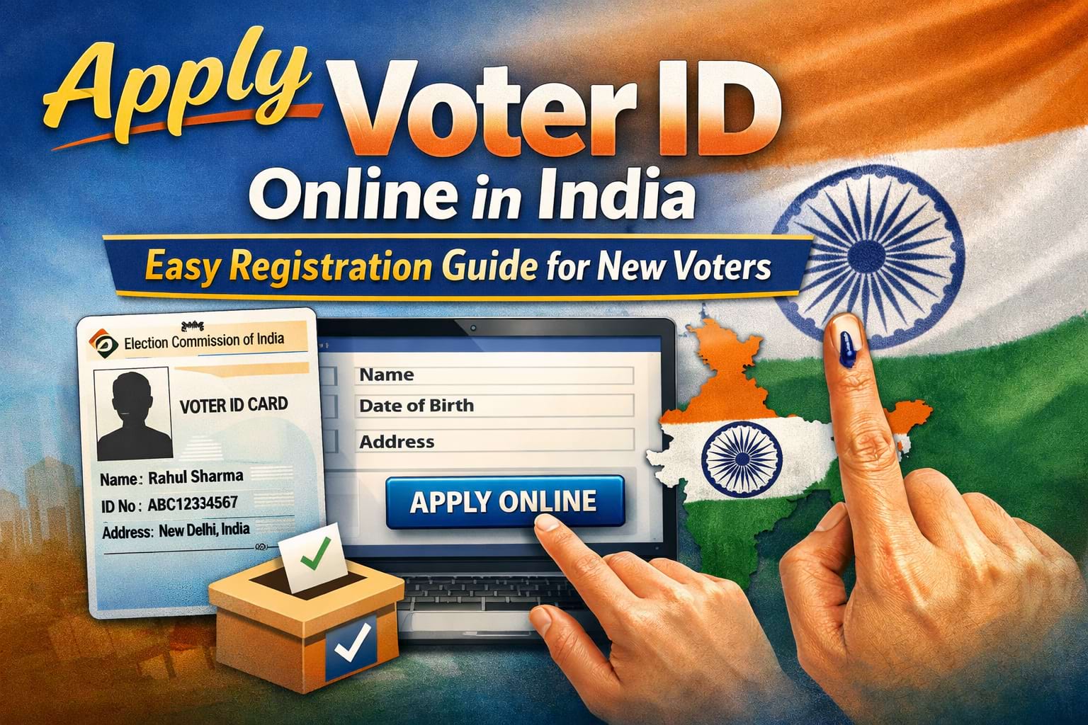 Apply Voter ID Online in India Easy Registration Guide for New Voters ...