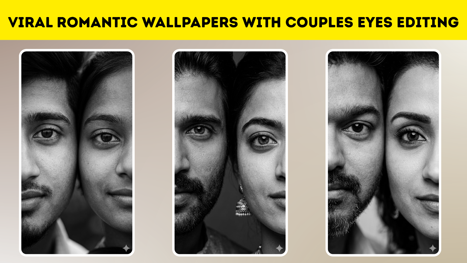 Make Viral Romantic Wallpapers with Couples Eyes Editing - IPIT IN